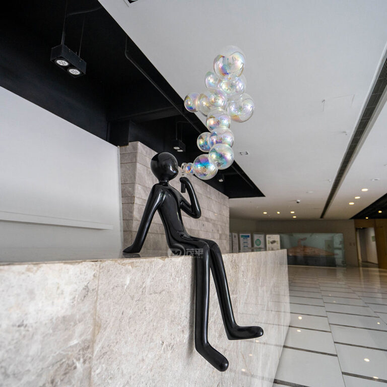 Bubble Man Sculpture – maoping sculpture Customization