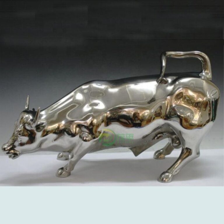 Metal Bull Stainless Steel Sculpture – maoping sculpture Customization